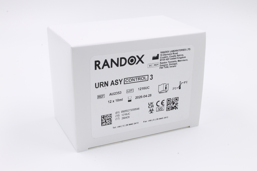 Control Ensayado Química en Orina Nivel 3 Randox (UK) | Labcare de Colombia S.A.S