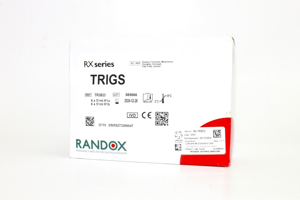 Reactivo para Triglicéridos Rx (Líquido) Randox (UK). | Labcare de ...