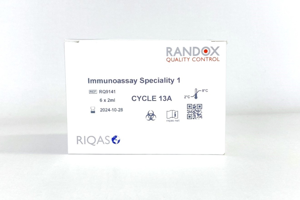 Control de Calidad Externo RIQAS Inmunoensayo Especialidad 1. 10 ...
