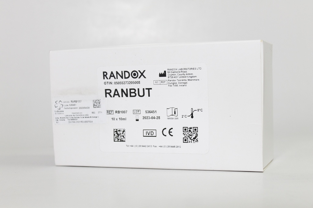 Reactivo para D-3-Hidroxibutirato. Randox (UK). | Labcare de Colombia S.A.S