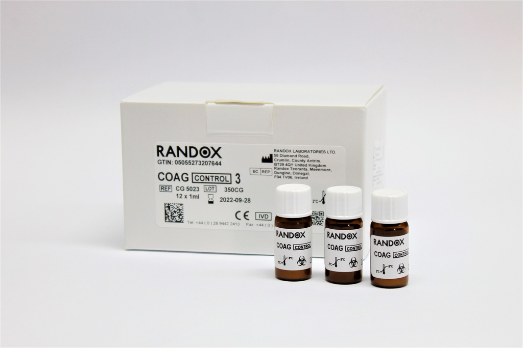 Control Coagulación Tercera Opinión Nivel 3 Randox (UK). | Labcare de ...
