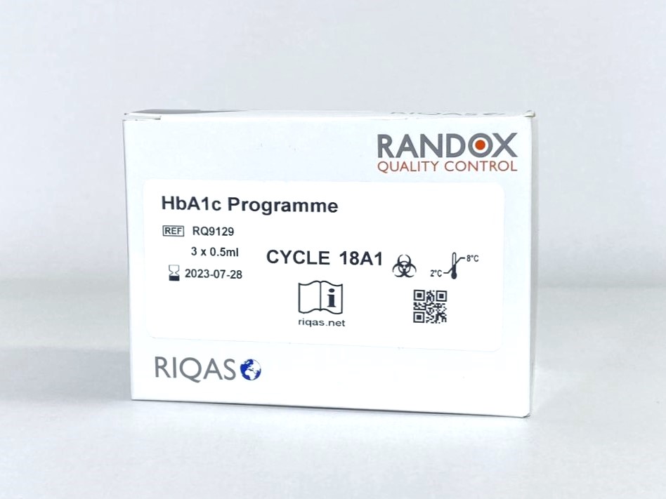 Control de Calidad Externo RIQAS HbA1c. 1 Mensurando. Rep. 30. Randox ...