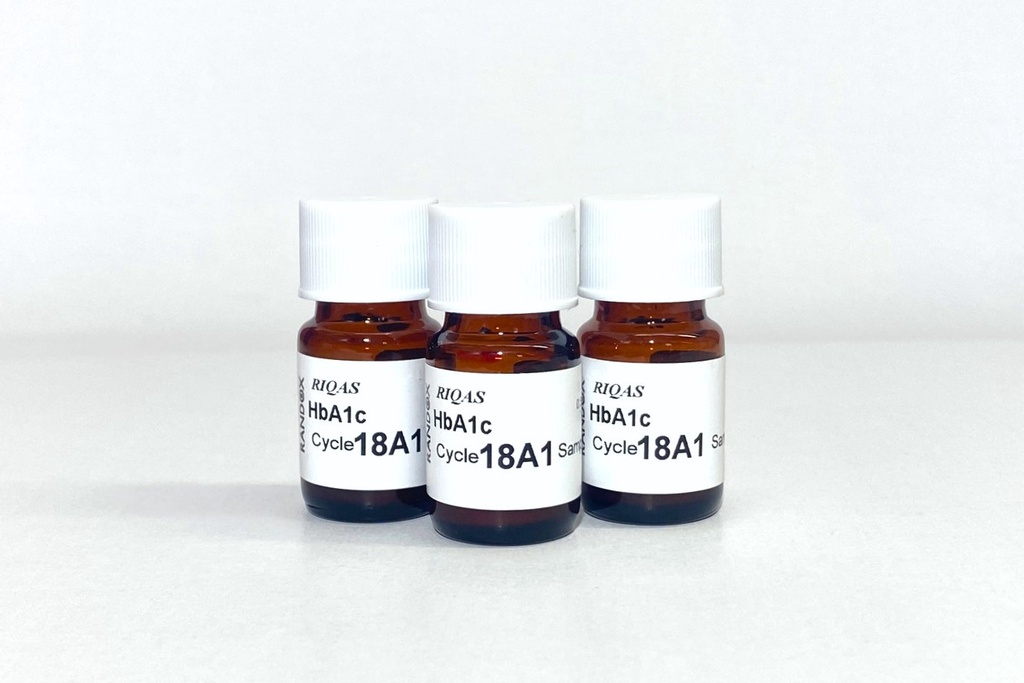 Control de Calidad Externo RIQAS HbA1c. 1 Mensurando. Rep. 30. Randox ...