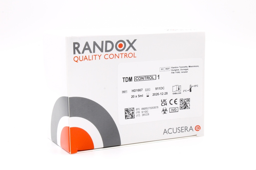 Control Drogas Terapeuticas Nivel 1. Randox (UK) | Labcare de Colombia ...
