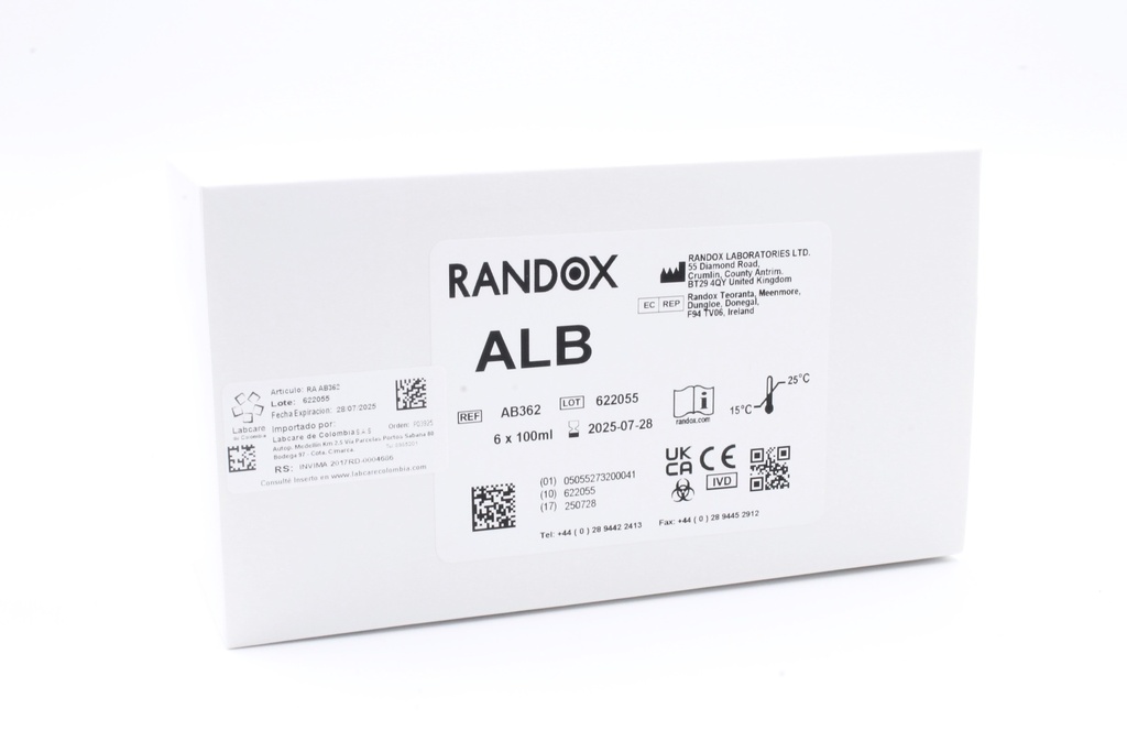 Reactivo para Albumina BCG. Randox (UK). | Labcare de Colombia S.A.S