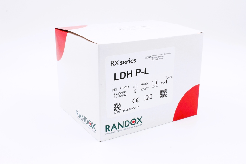 Reactivo para LDH Rx (Líquida Pyr -> Lac) Randox (UK). | Labcare de ...